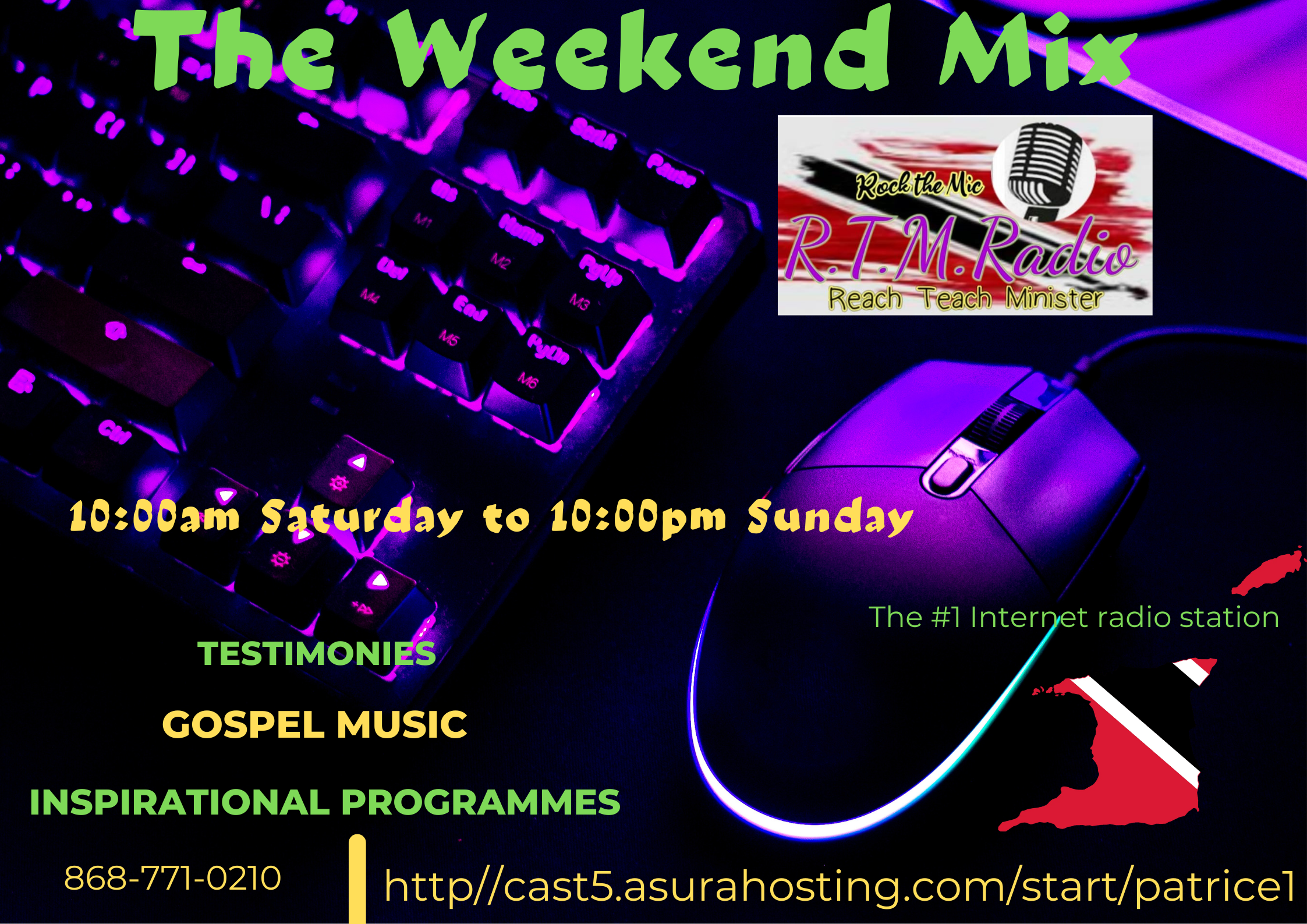Roc The Mic Radio Weekend Programming – Ris-Pat